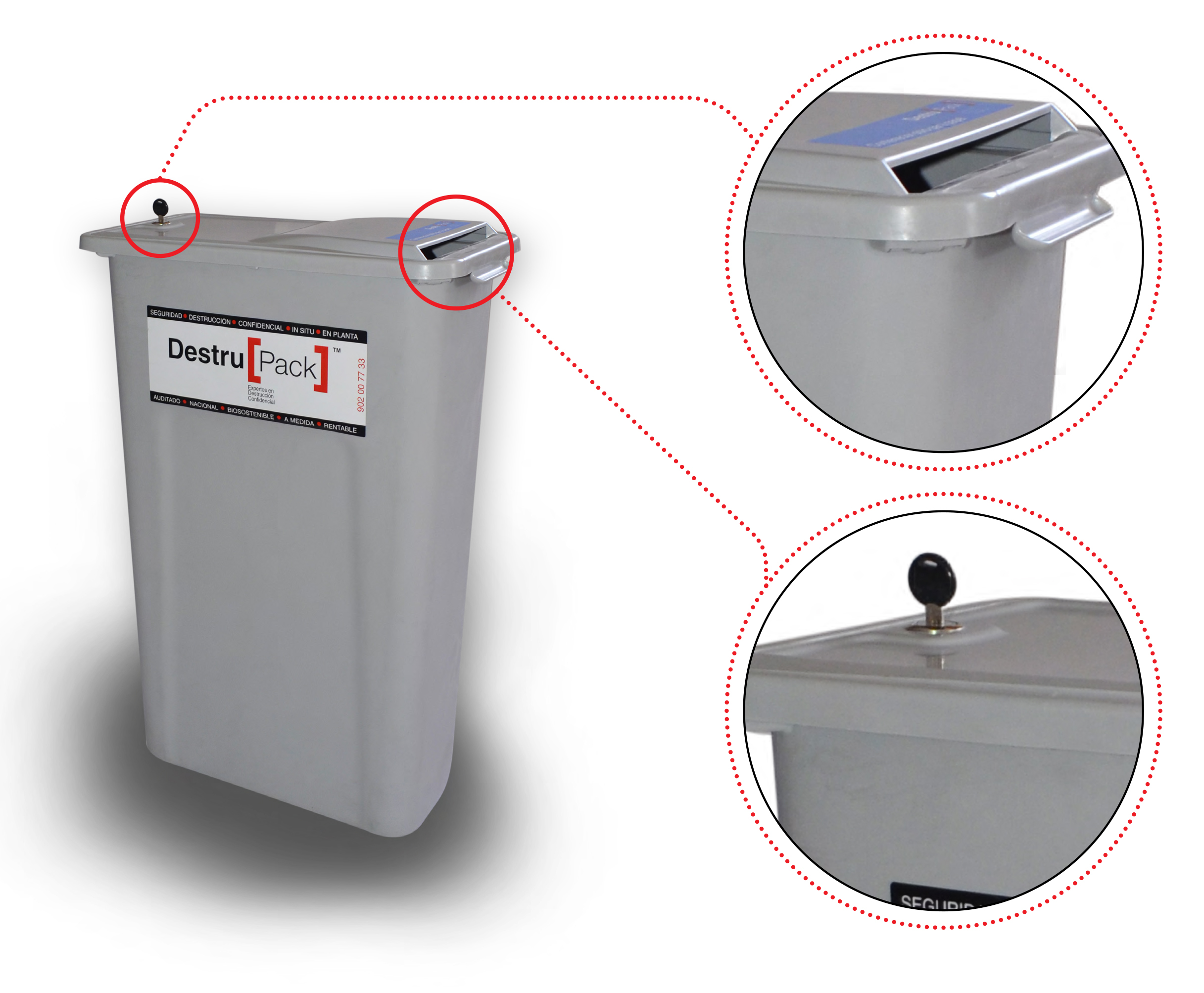 Shred[Pack] el contenedor de 87 litros - Destrupack, expertos en ...